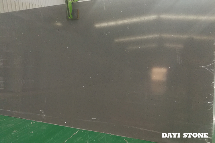 Absolute Black Quartz Stone Slabs : Xiamen Dayi Stone Co.,Ltd
