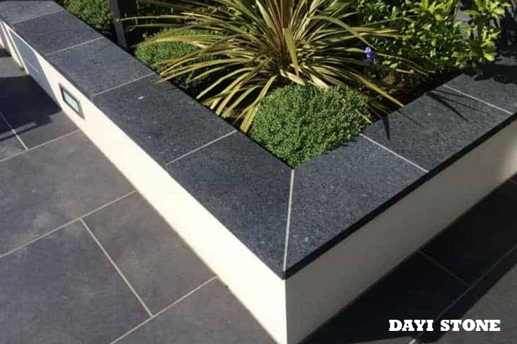 Black Grantie Natural Stone Copings-Natural Granite Flat Double Coping ...