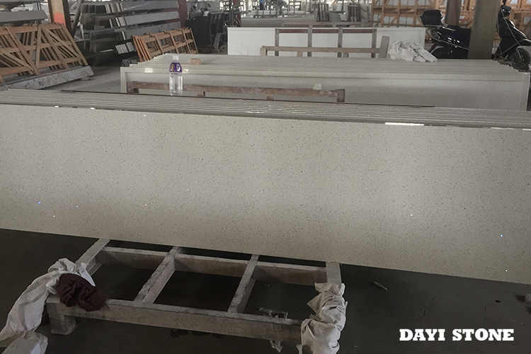 Crystal White Quartz Countertop For Kitchen : Xiamen Dayi Stone Co.,Ltd