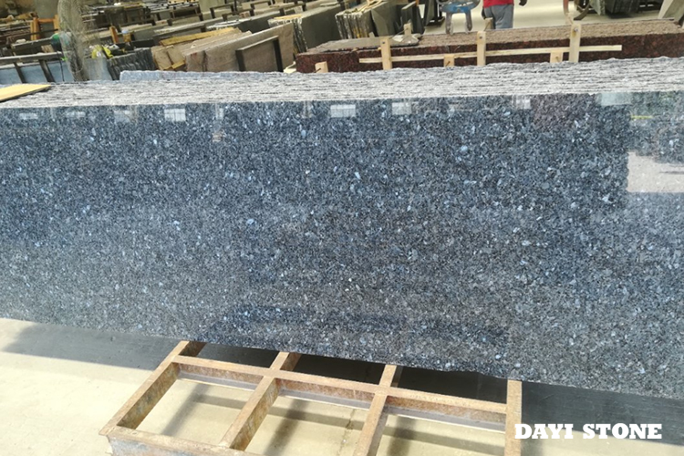 Half Slabs Blue Pearl Granite Stone Surface polished edge natural 240up ...