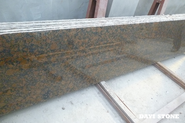 Half Slabs Granite Stone Baltic Brown Suface polished edge natural ...