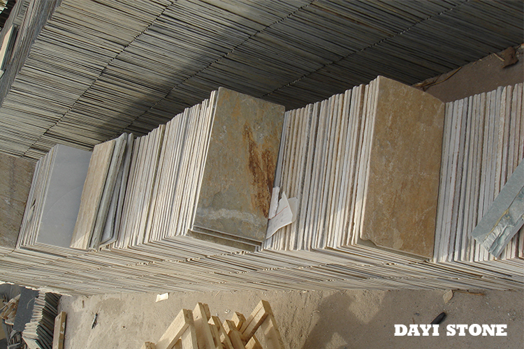 Natural Slate Tile-Honed Slate Tile -Suitable for garden floor indoor ...