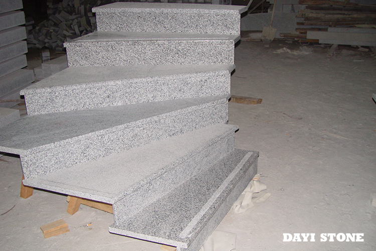 Spiral Stair Light Grey Granite G603 Polished : Xiamen Dayi Stone Co.,Ltd