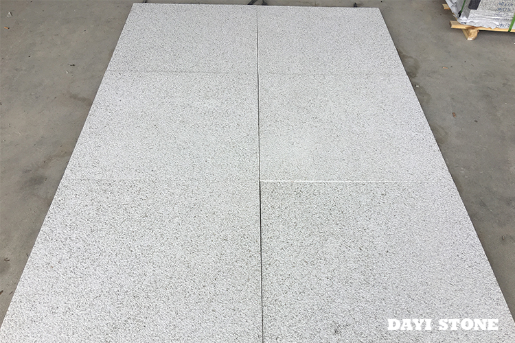 White Granite Tiles Flamed 60X60 Natural Stone For Wall Cladding and ...