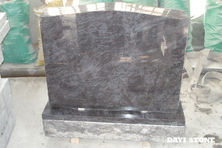 upright headstones Bahama Blue Granite Tombstone : Xiamen Dayi Stone Co ...